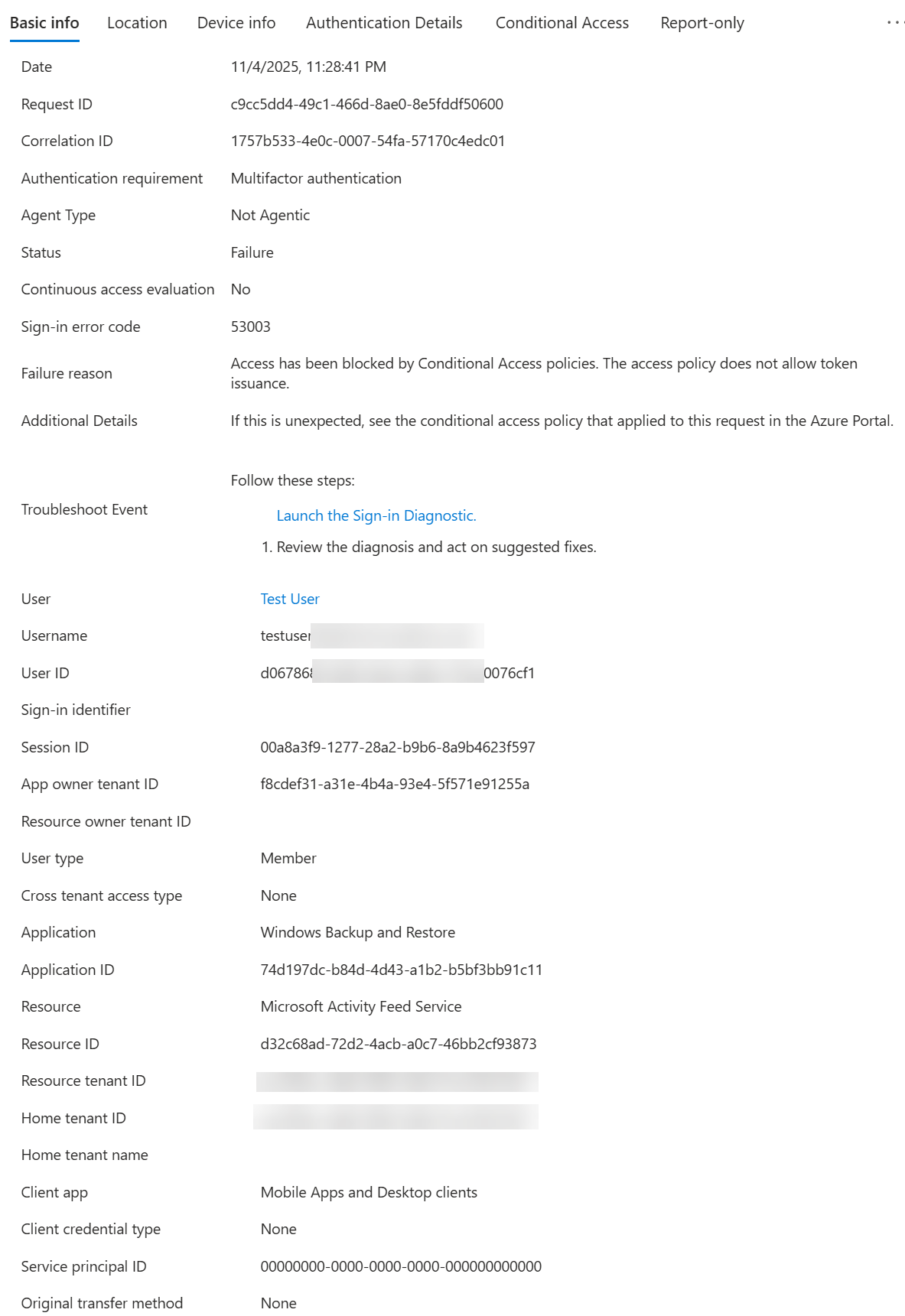 Entra Application: "Windows Backup and Restore" blocked OOBE autopilot ...