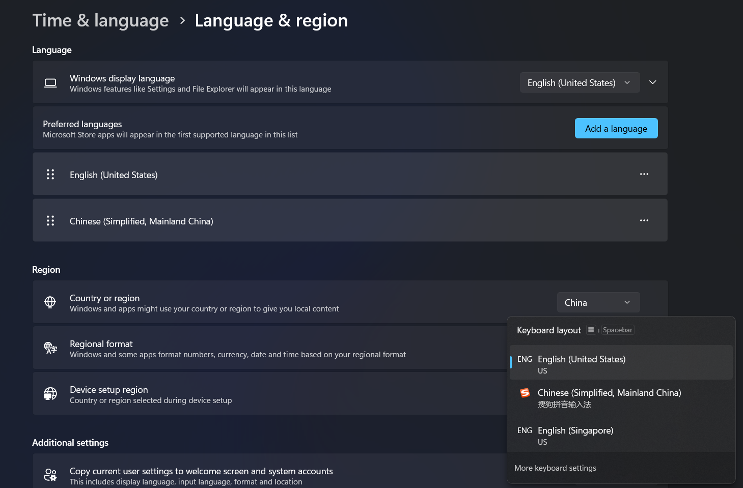 Additional input method every time I start my laptop | Microsoft ...