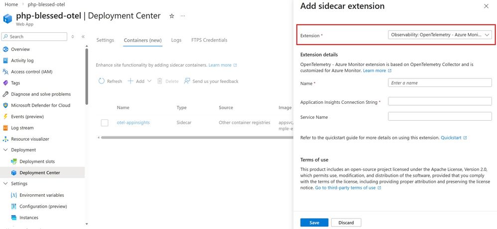 Part I: OTEL sidecar extension on Azure App Service for Linux - Intro ...