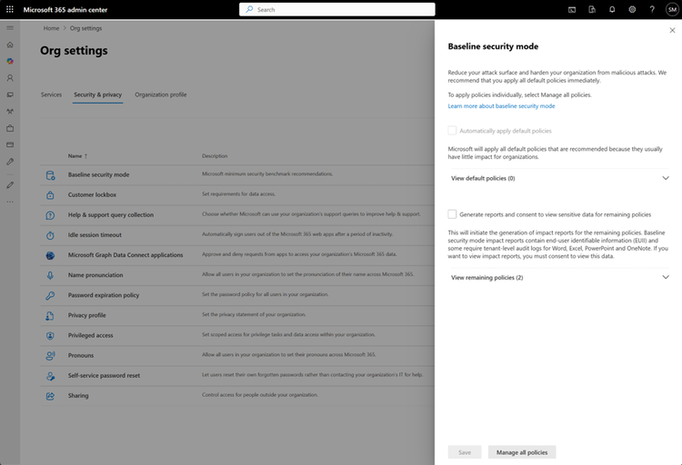 Ignite 25 Spotlight Announcing Microsoft Baseline Security Mode