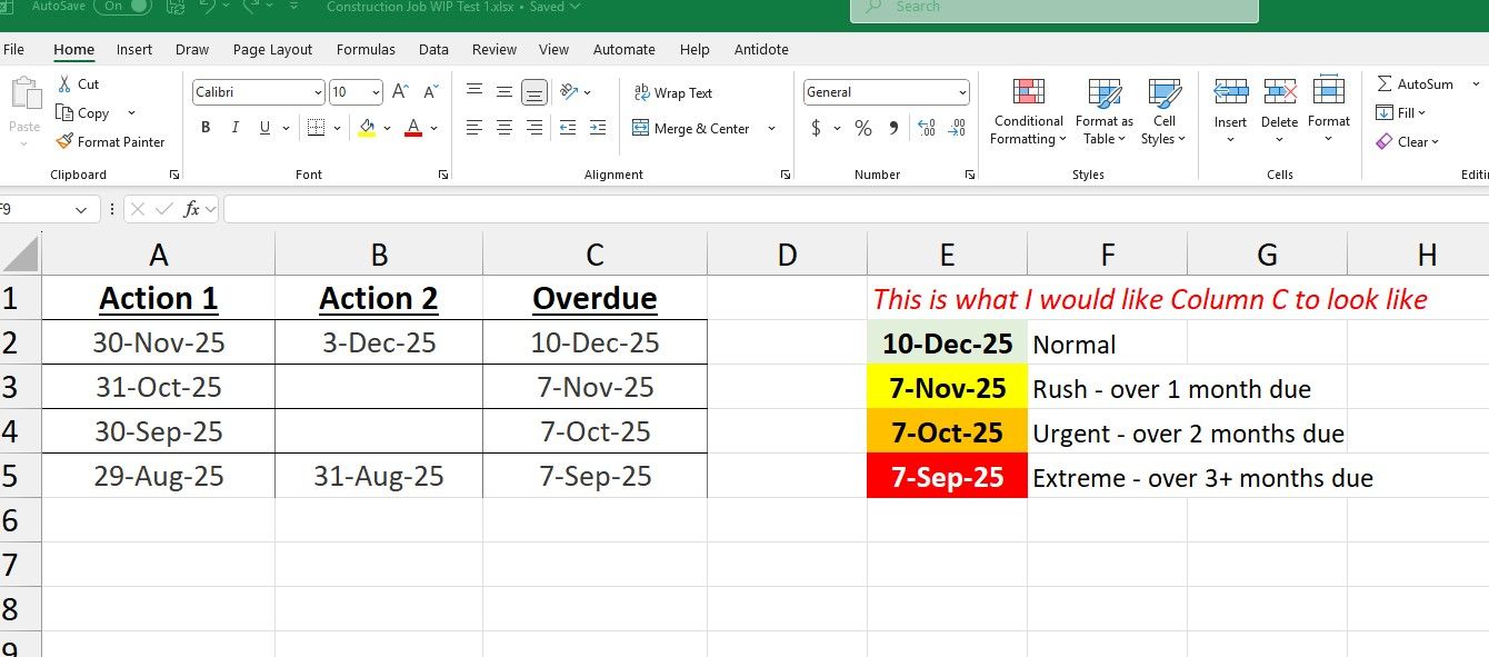 Need help on how to color code a column based on the date | Microsoft ...