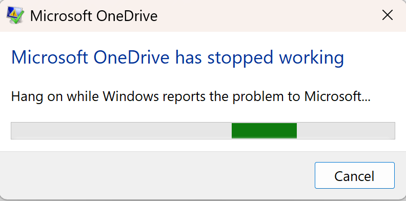 Onedrive keeps crashing when I select advanced settings | Microsoft ...