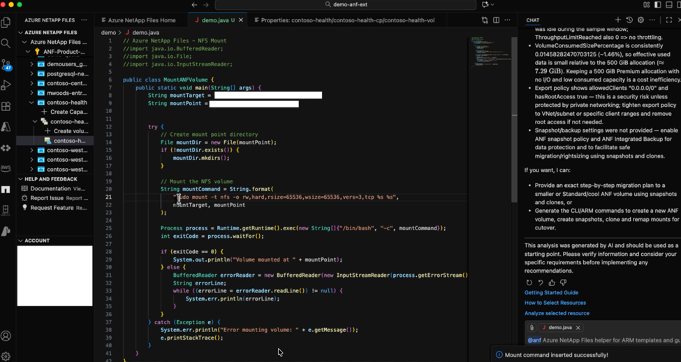 What's New with Azure NetApp Files VS Code Extension | Microsoft ...
