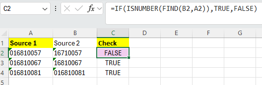 Formula to compare a number as text and a partial match? | Microsoft ...