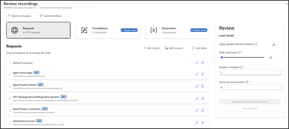 AI-assisted load test authoring in Azure App Testing | Microsoft ...
