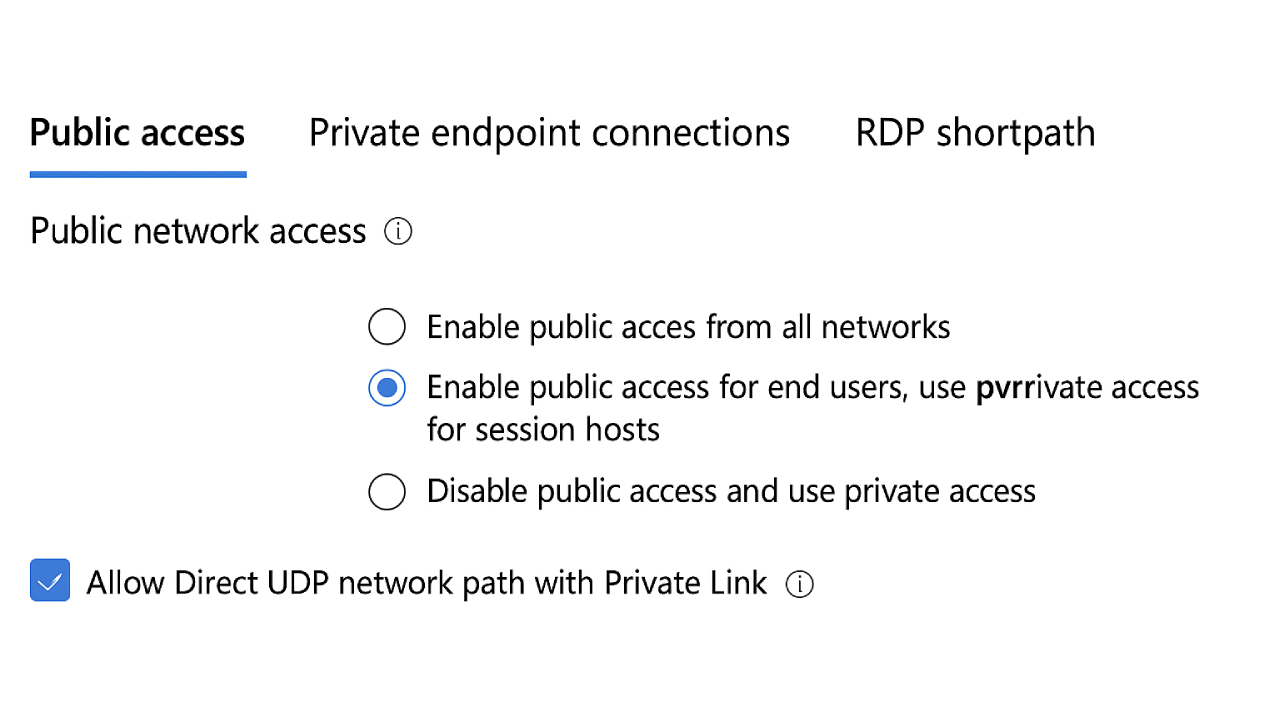 RDP Shortpath (UDP) over Private Link is Now GA - Azure Virtual Desktop ...