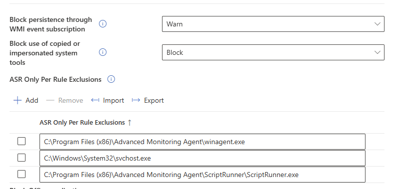 Intune - ASR Rules - exclusion | Microsoft Community Hub
