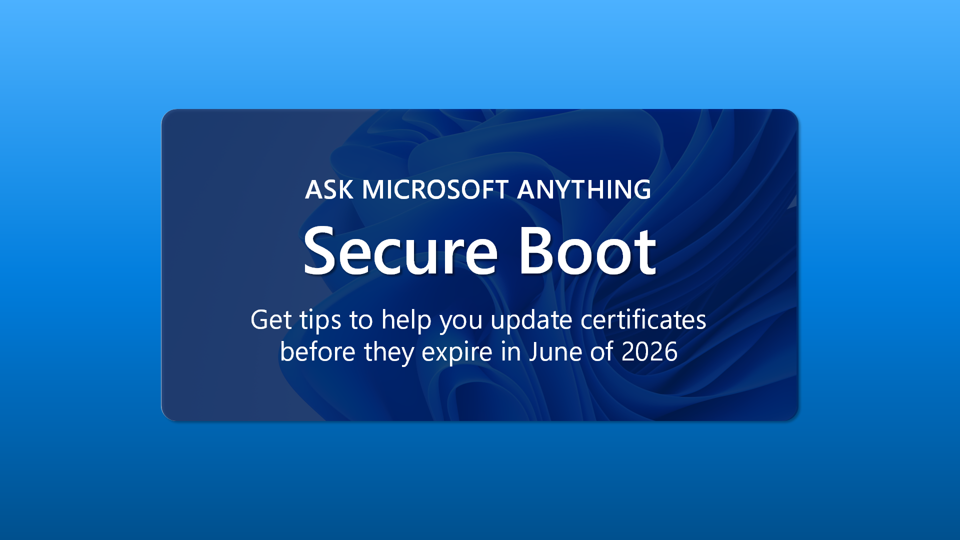 Updating Microsoft Secure Boot keys before expiration in June 2026 ...