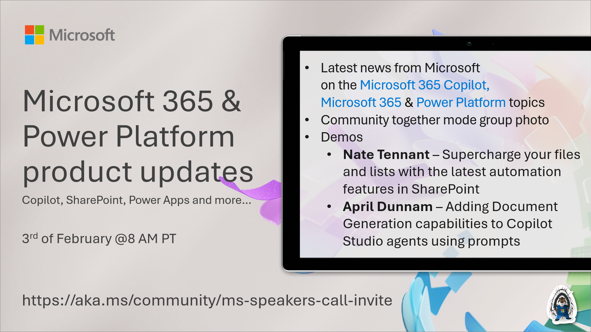 Microsoft 365 & Power Platform product updates call | Microsoft ...