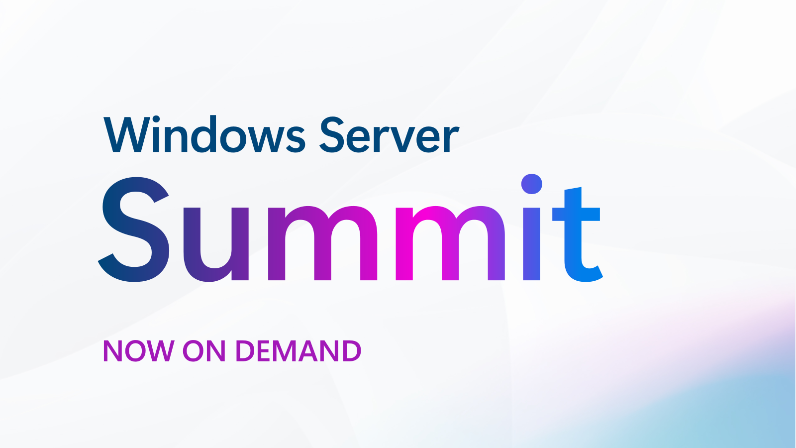 Windows Server Summit 2026 - Microsoft Event