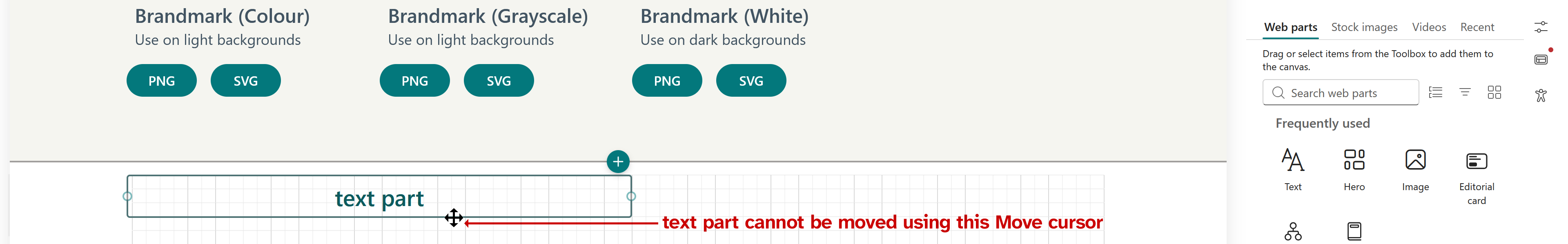 Cannot drag or move any web part around once placed inside a 'flexible ...
