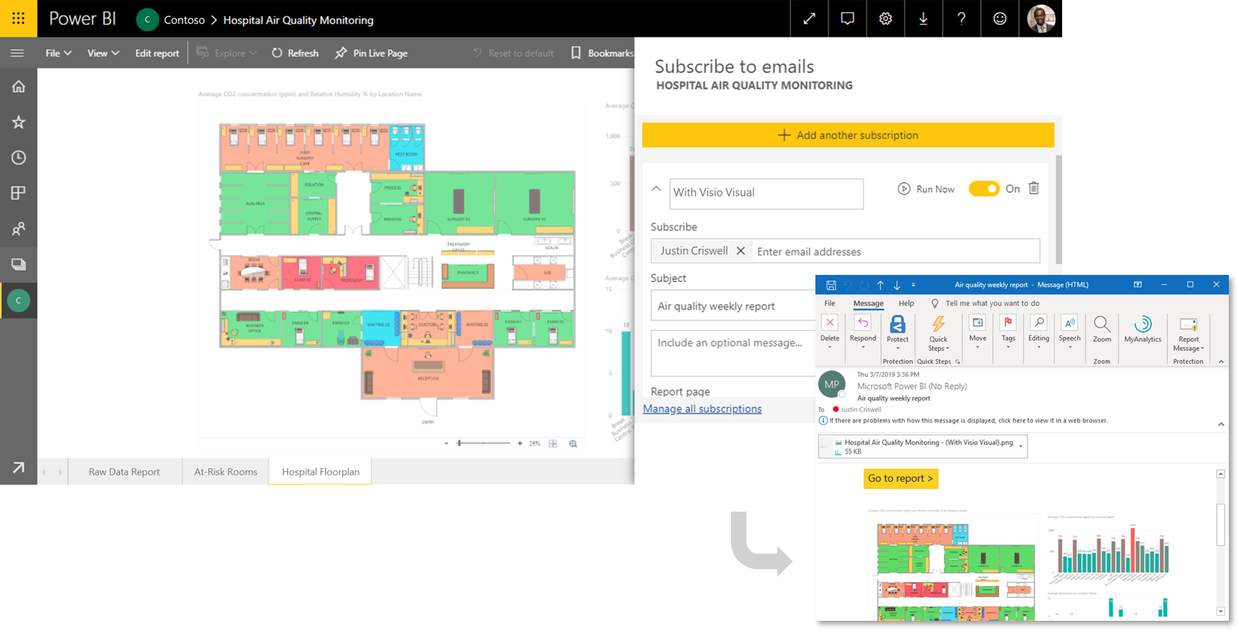 Share and collaborate on Visio visuals just like other Power BI ...