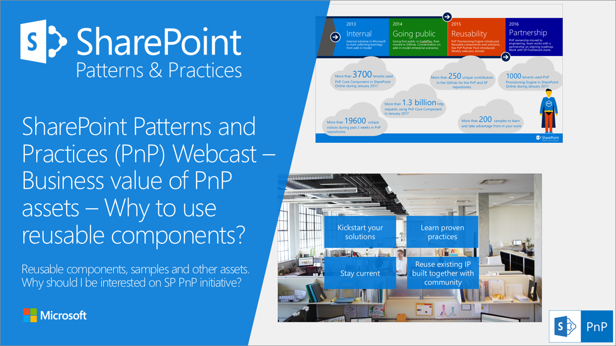SharePoint PnP Webcast – Business Value of PnP assets - Why to use reusable components ...