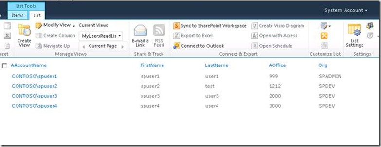 How To Create Userprofile Synchronization Connection To Bcs And Map