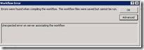 SharePoint Designer 2013: Unexpected Error on server associating the workflow | Microsoft ...
