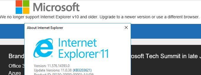 IE11 on windows 10 | Microsoft Community Hub