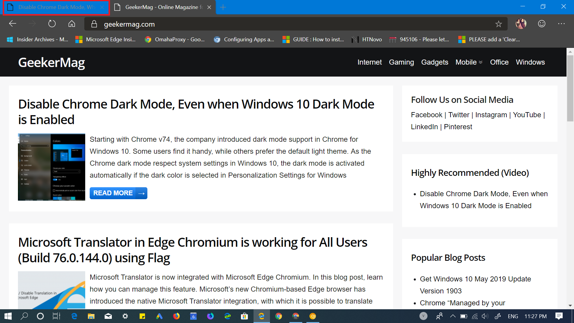 Inactive tab page title is showing grey color instead of white ...