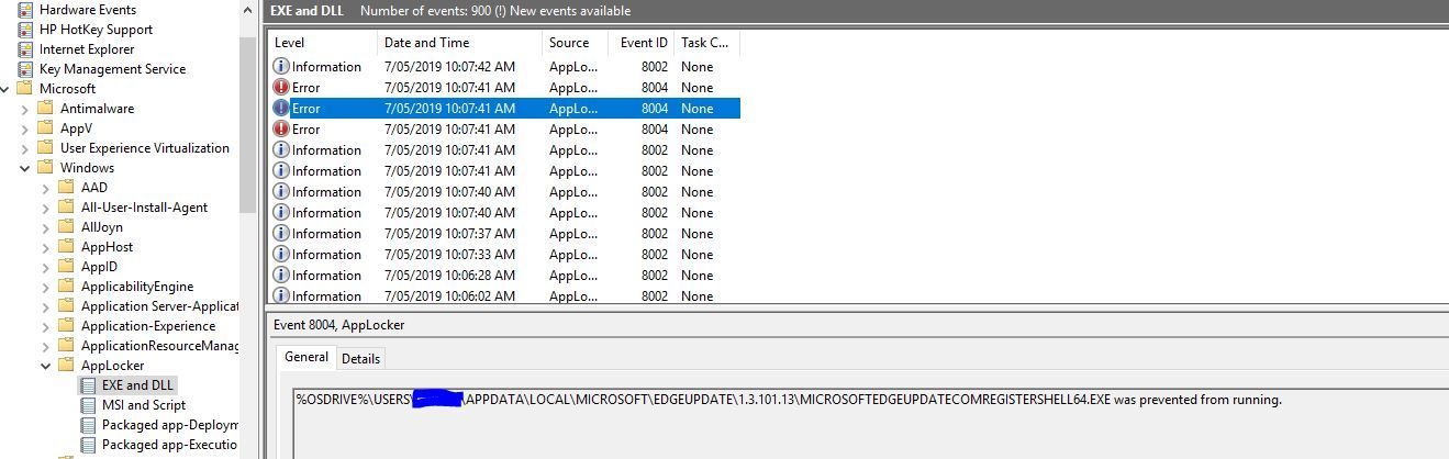Applocker blocks Edge install unless multiple path rules are used ...