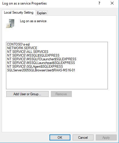 Securing Applications with Least Privileged Service Accounts ...