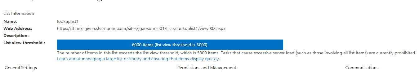 SharePoint Online list view threshold question | Microsoft Community Hub