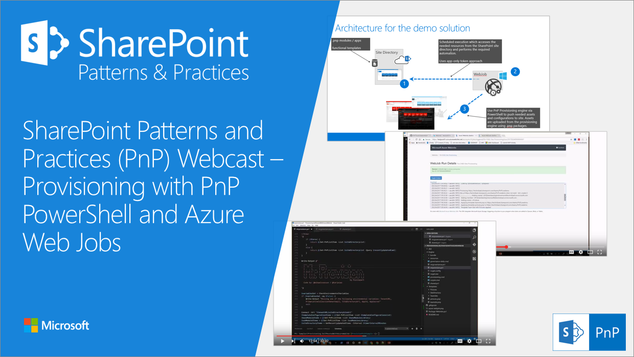 SharePoint PnP Webcast - Provisioning with PnP PowerShell and Azure ...