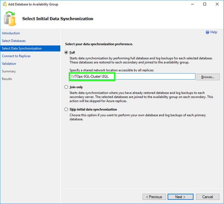 Step-By-Step: Creating a SQL Server Always On Availability Group