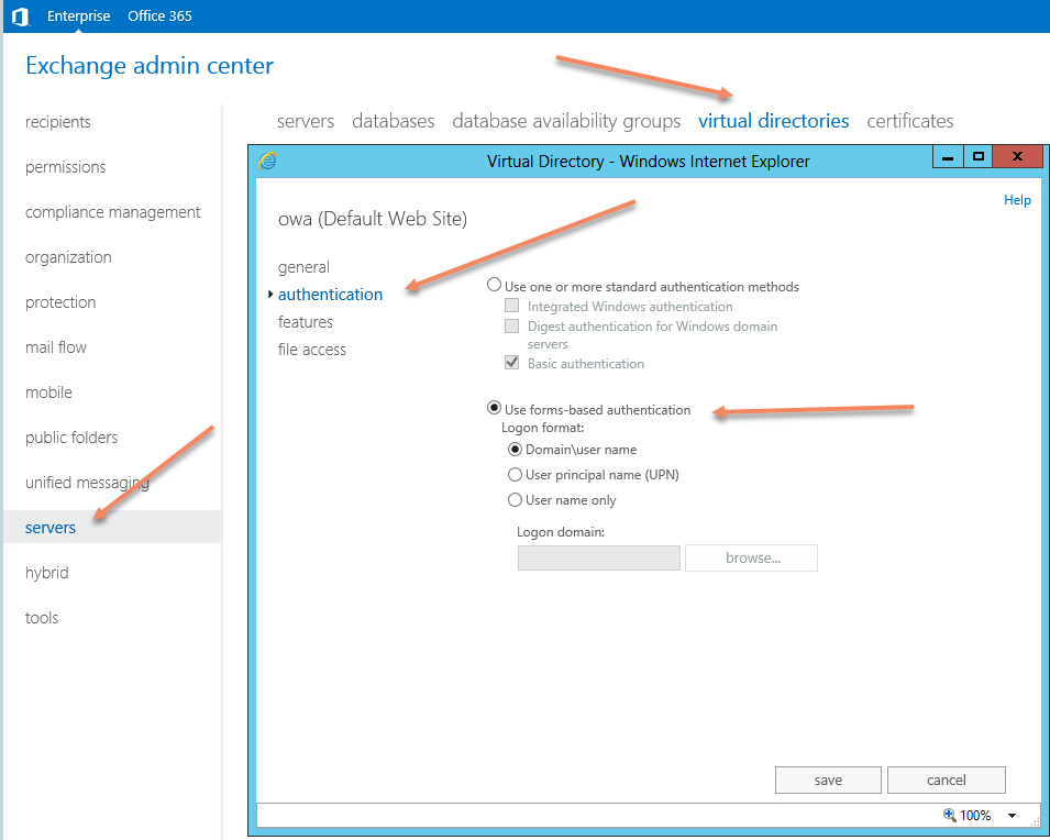 Set OWA LogonFormat using PowerShell | Microsoft Community Hub