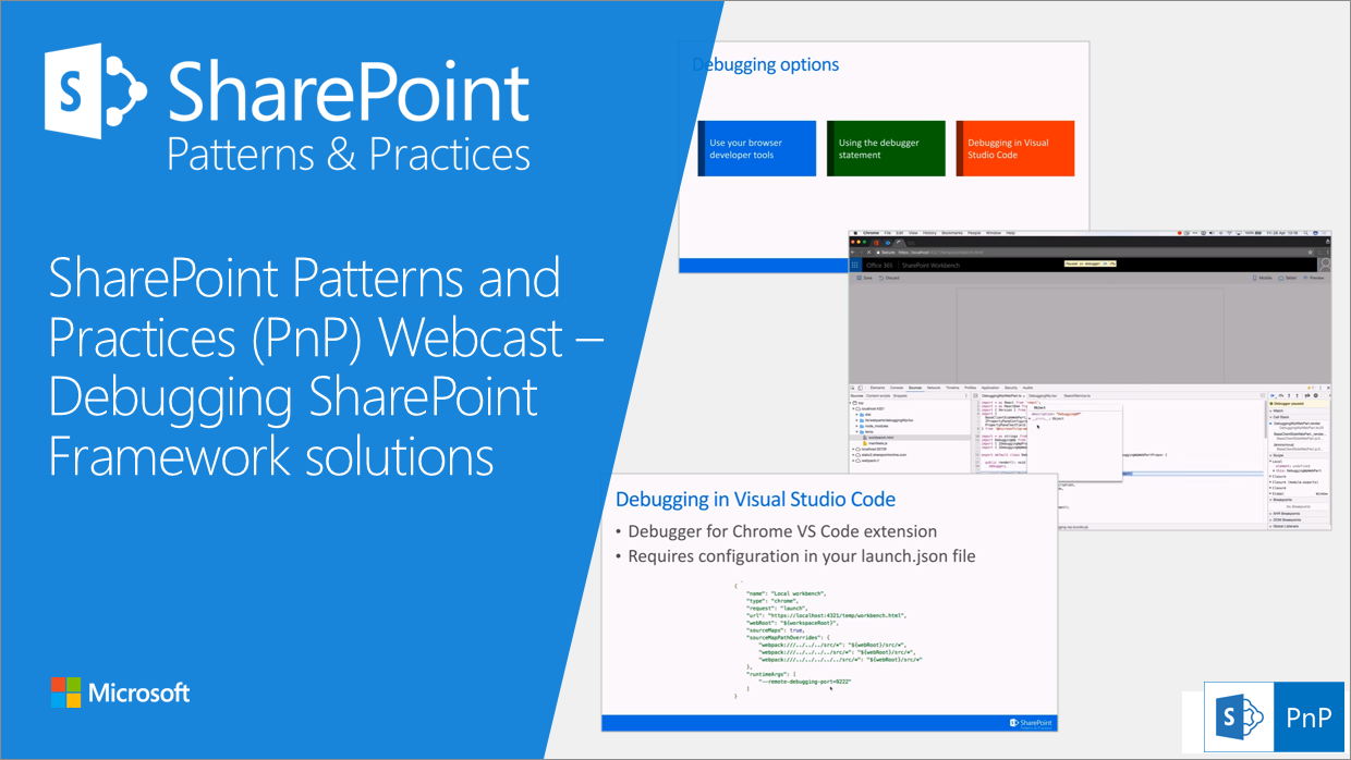 SharePoint PnP Webcast – Debugging SharePoint Framework solutions | Microsoft Community Hub