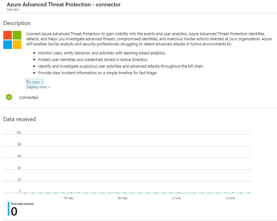 Can't see Azure ATP or MCAS in Sentinel? | Microsoft Community Hub