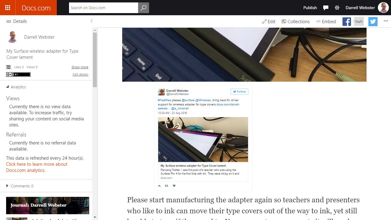 Sway and embedding tweets with content | Microsoft Community Hub