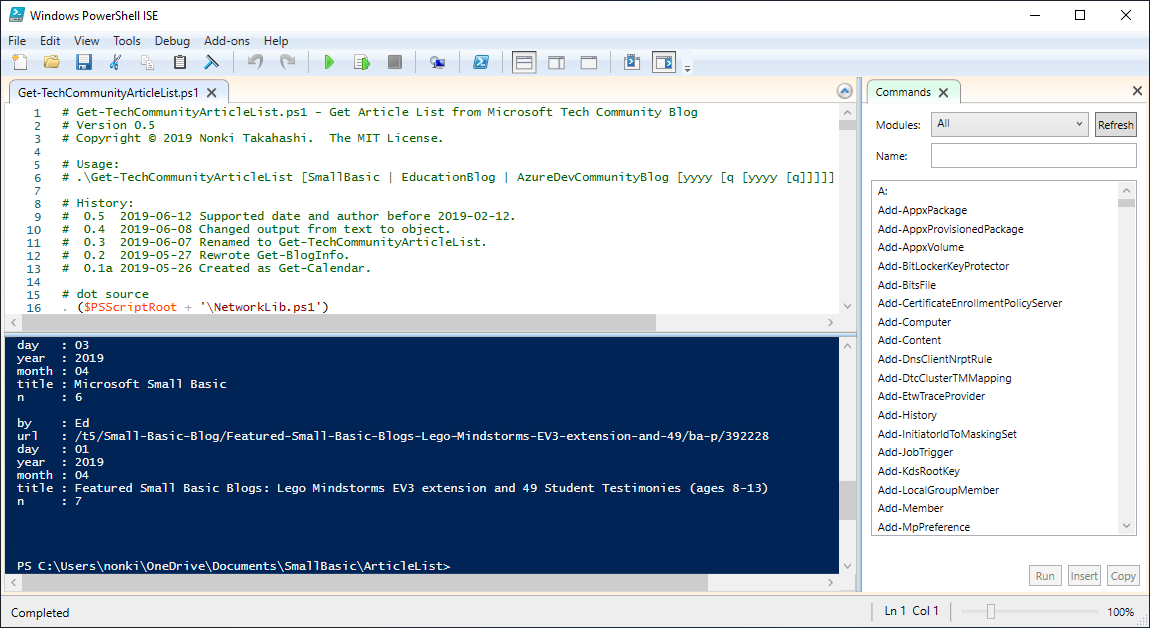 PowerShell Tools for Small Basic Blog | Microsoft Community Hub