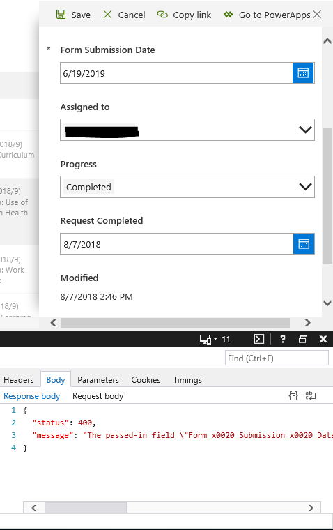SharePoint List - Deleted Column - passed-in field error | Microsoft Community Hub