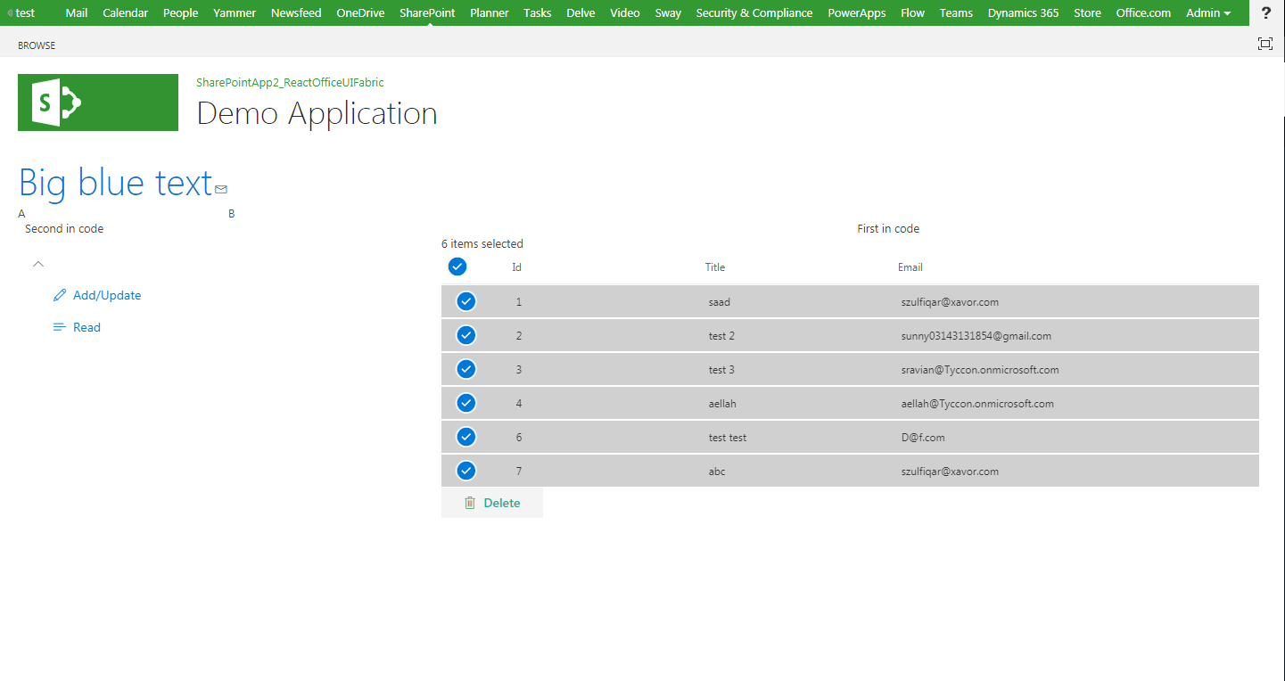Using Office Ui Fabric React With Sharepoint Hosted App Microsoft