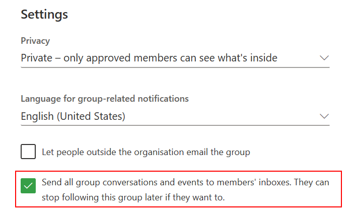 Is there another option t ensure that mail is delivered to all group ...