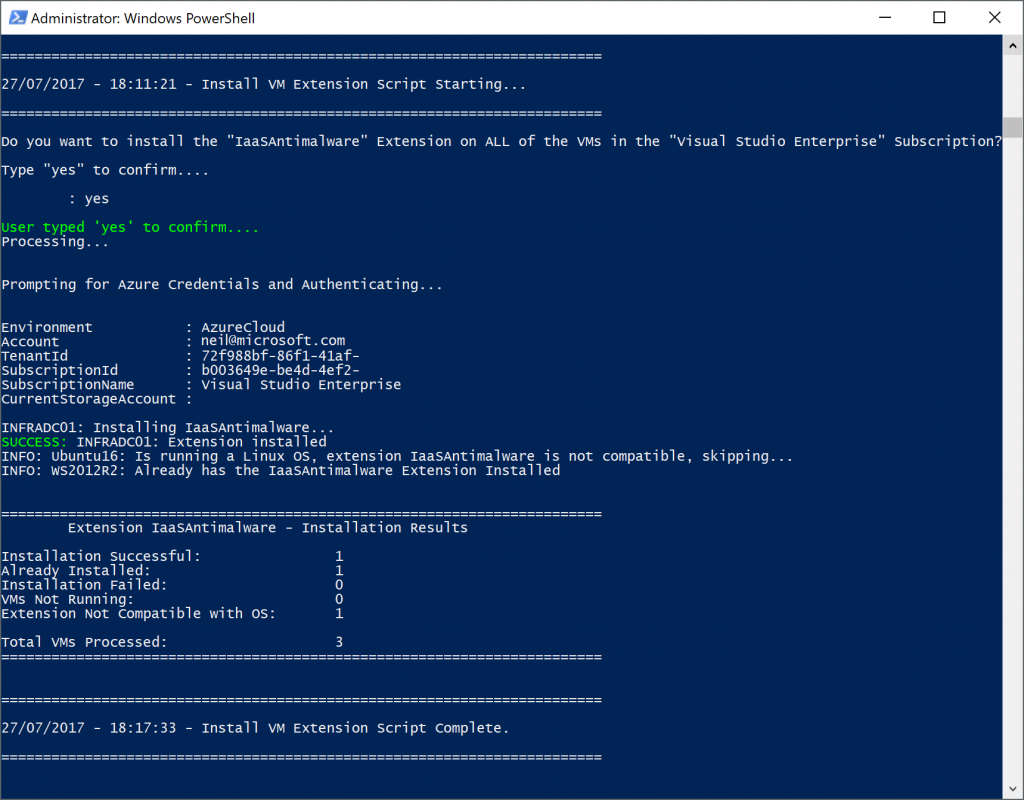 Azure Resource Manager (ARM) - Automate Installation of VM Extensions using PowerShell and JSON ...