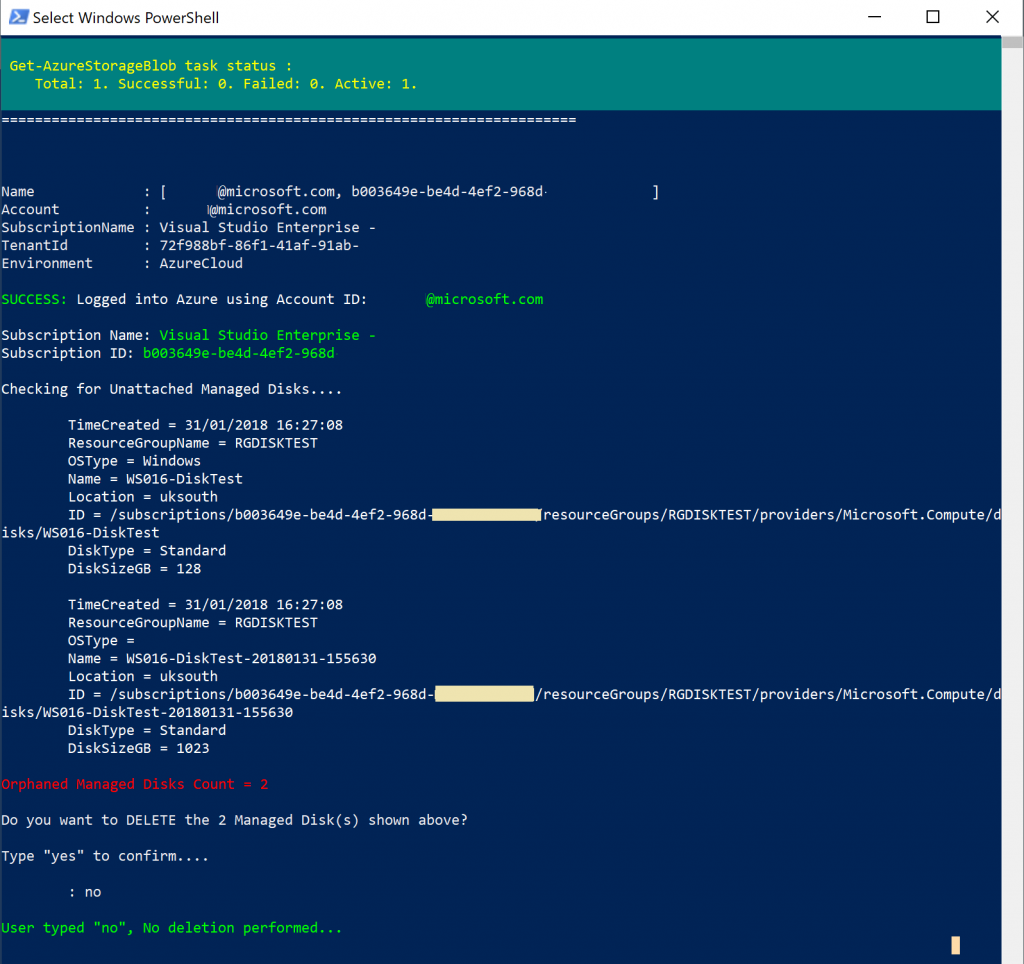 Azure Cost Optimisation Series - Identify Orphaned Disks Using PowerShell | Microsoft Community Hub