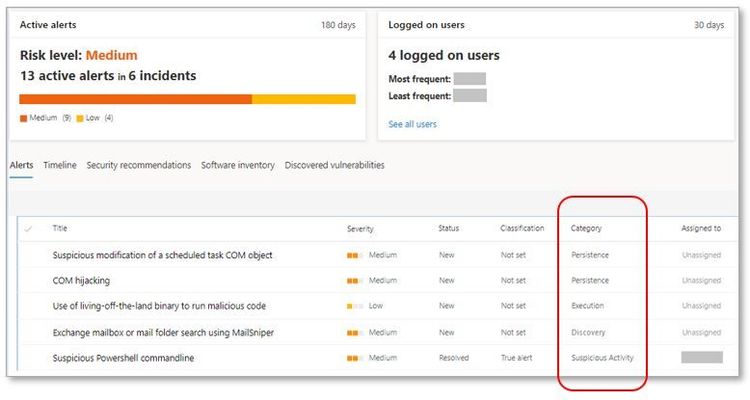 Microsoft Defender Atp Alert Categories Are Now Aligned With Mitre Attandck Microsoft Community Hub 