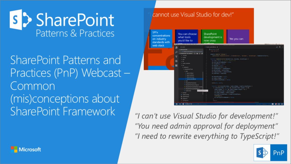 Common (mis)conceptions about SharePoint Framework! | Microsoft ...
