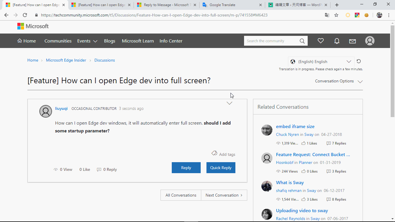 Feature How Can I Open Edge Dev Into Full Screen Microsoft Community Hub 