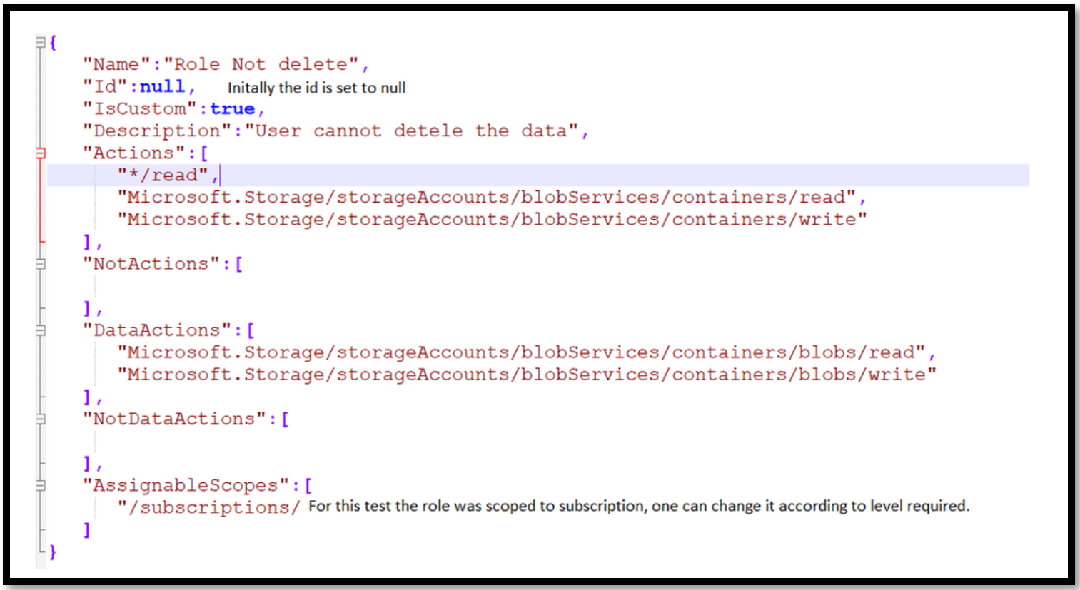 Azure Storage Role Based Access Control : Revoking Delete Access using ...