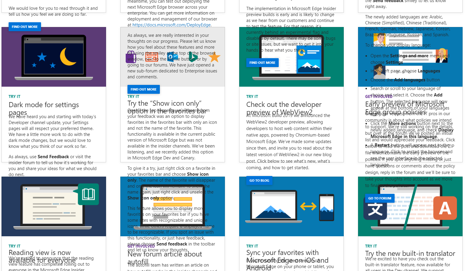 A few rendering issues - on the edge-dev web site...! | Microsoft ...