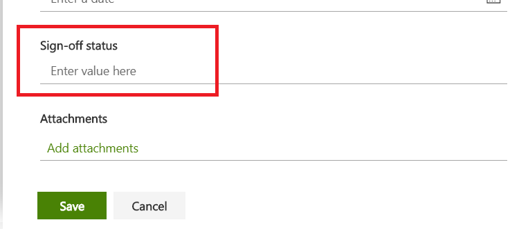 Weird field named "Sign-Off Status" appears inside our custom list ...