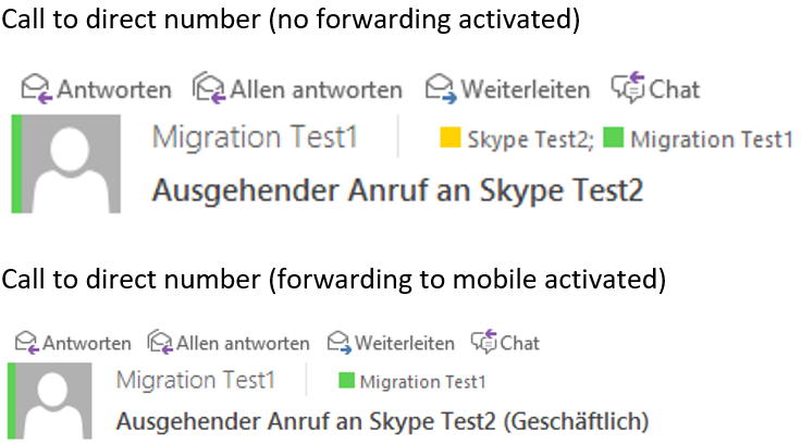 SfB call history showing incorrect name when calling mobile number, or ...