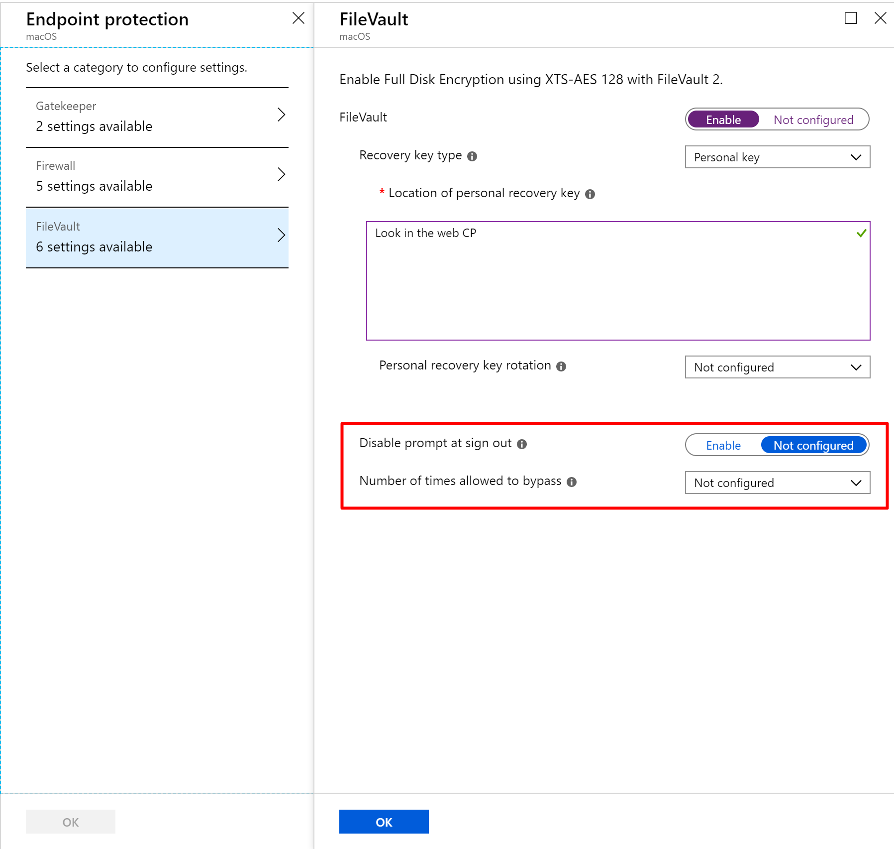 Resolved: Known issue for FileVault configuration profiles on macOS devices | Microsoft ...