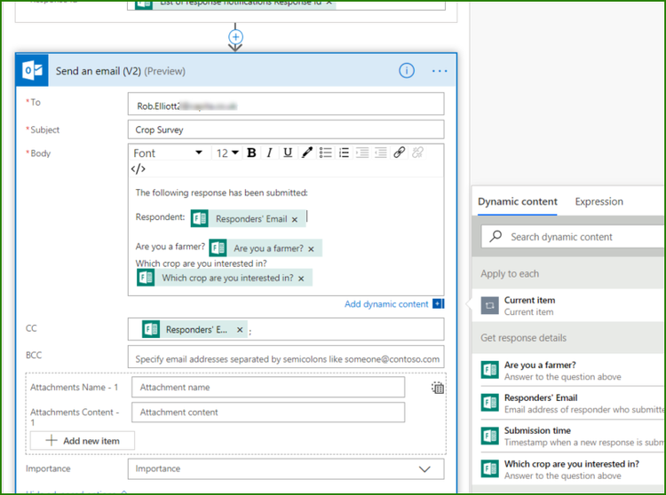 Automatically send a customized receipt to respondents outside of my organization using forms ...