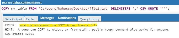 Using COPY command in Azure Database for PostgreSQL | Microsoft ...