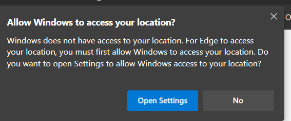 Edge Canary 78.0.246.0 constantly spams for location on certain ...