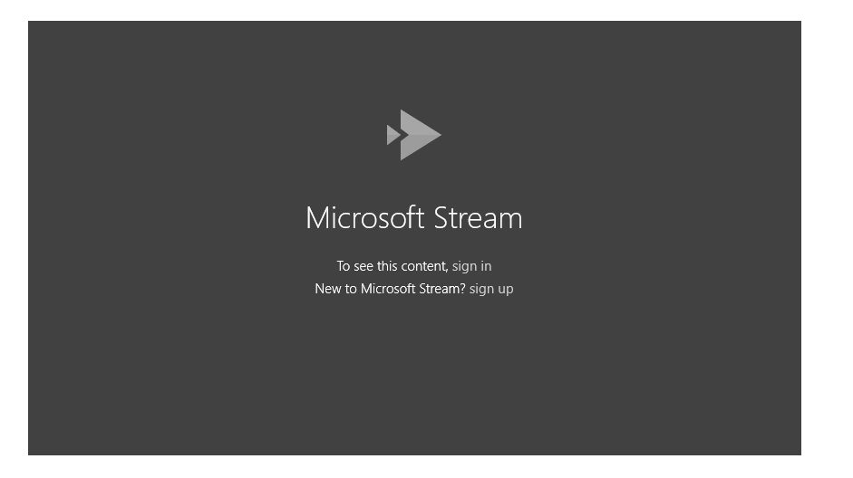 Stream not signing in on SharePoint Web Part | Microsoft Community Hub Stream not signing in on SharePoint Web Part | Microsoft Community Hub