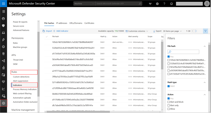 Microsoft Defender ATP supports custom IOCs for URLs, IP addresses, and domains | Microsoft ...