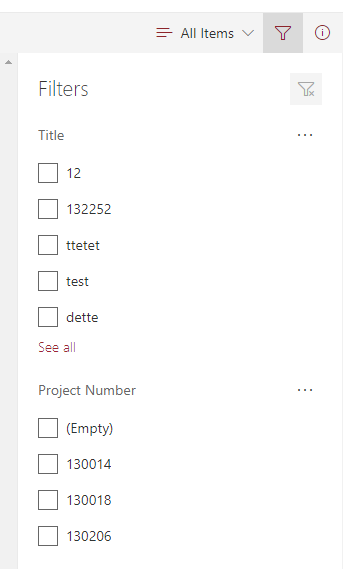 Filtering by a field with 1000s of values | Microsoft Community Hub